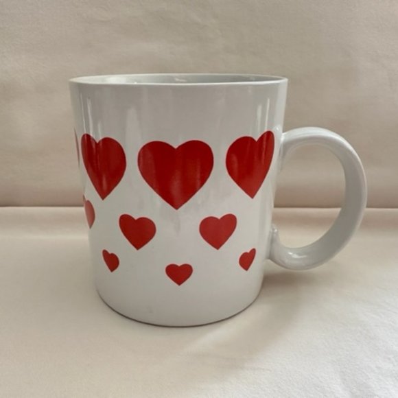 Dining | Vintage Red Heart Mug | Poshmark